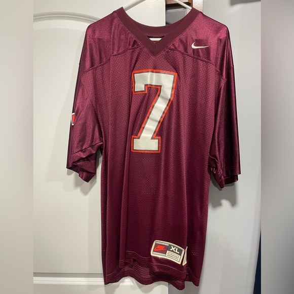Nike | Shirts | Authentic Nike Virginia Tech Jersey | Poshmark